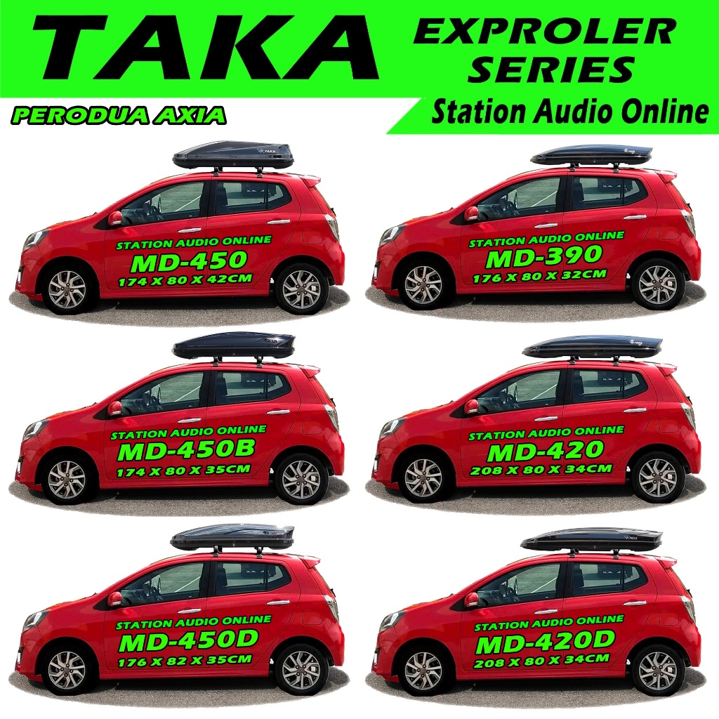PERODUA AXIA TAKA ROOFBOX (MD-360 MD-450 MD-390 MD-450D MD420 MD420D ...