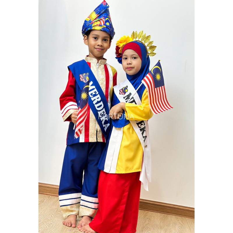 Kebaya merdeka budak baby kids (kebaya iris) | Shopee Malaysia