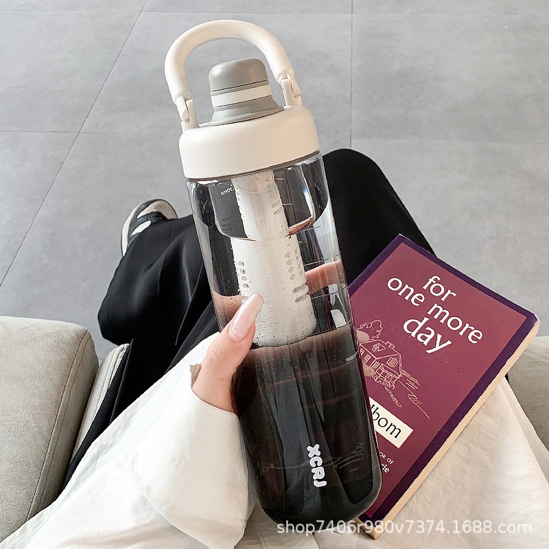 [ 1000ml ] Ins Style Water Bottle Drinking Botol Air Bekas Air Botol Minuman Viral Plastic ...