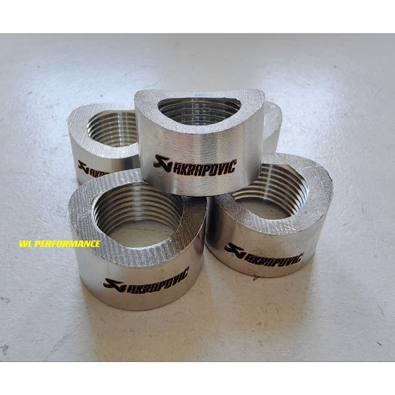 304 Stainless Steel Akrapovic 02 Oxygen Sensor M18x1.5 Exhaust Base Nut ...