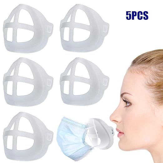 3D Face Mask Bracket Anti Stuffing Breath Lipstick Protection Cool Nose ...
