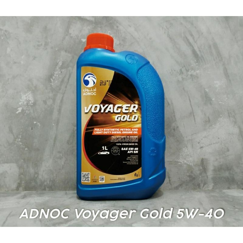 Brand New ADNOC 5W-40 SN Voyager Gold 4L Fully Synthetic Engine Oil ...