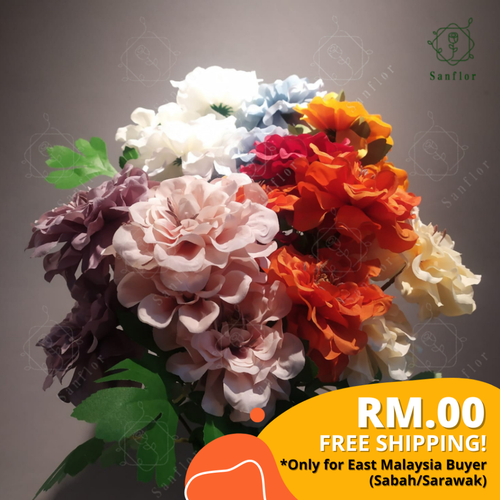 FOR EAST MALAYSIA SABAH SARAWAK - BUNGA DAHLIA K3 ARTIFICIAL (FREE ...