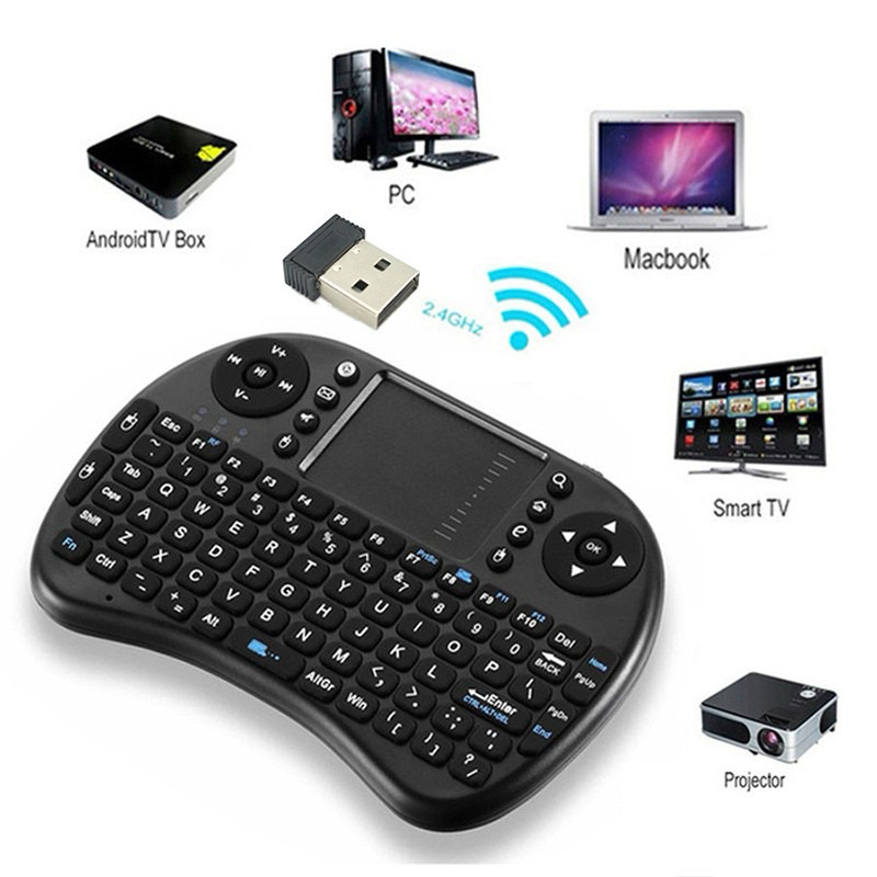 I8 2.4G Fly Air Mouse Wireless Gaming Keyboard Touchpad Smart TV ...