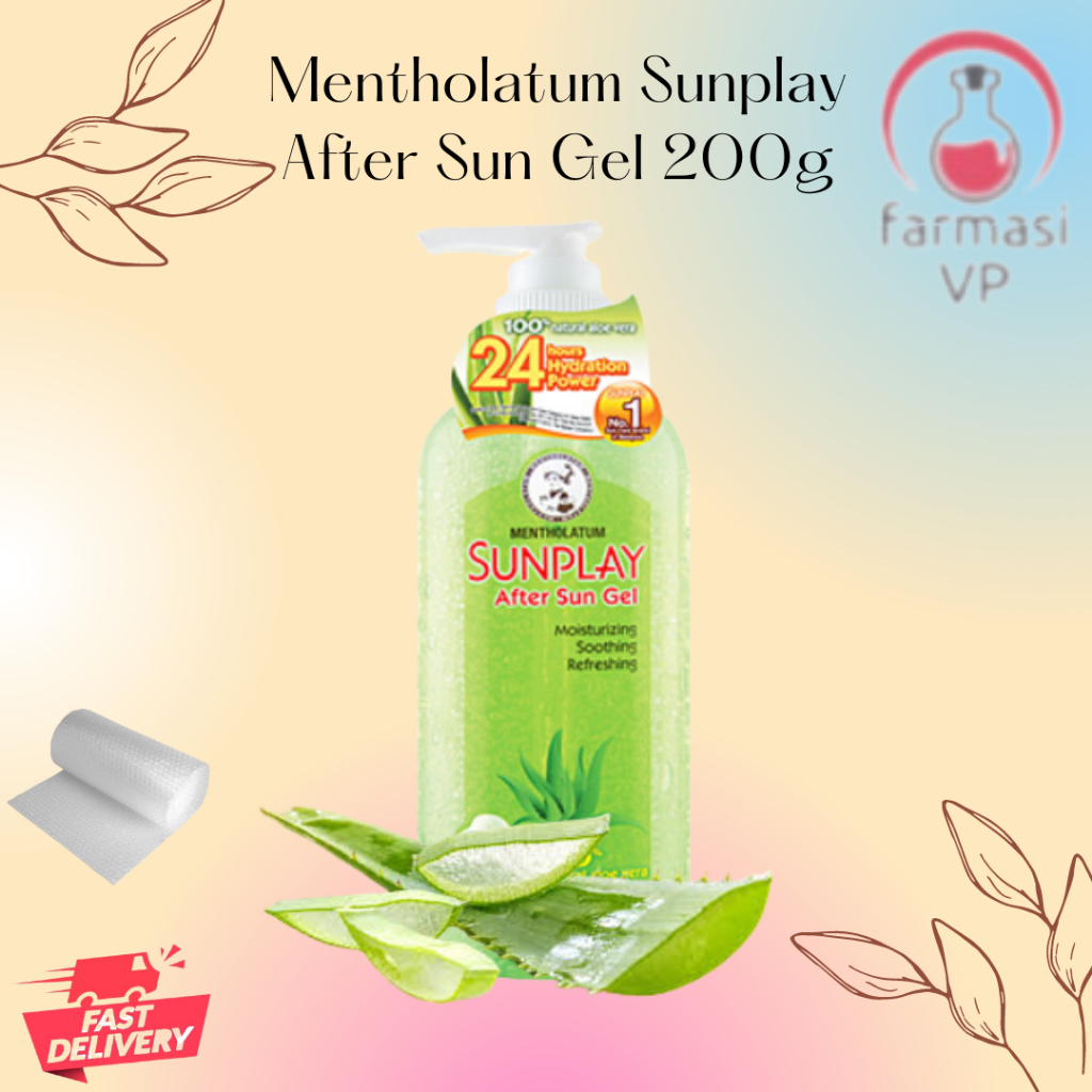 Mentholatum Sunplay After Sun Gel 24 hours hydration power 200 g ...