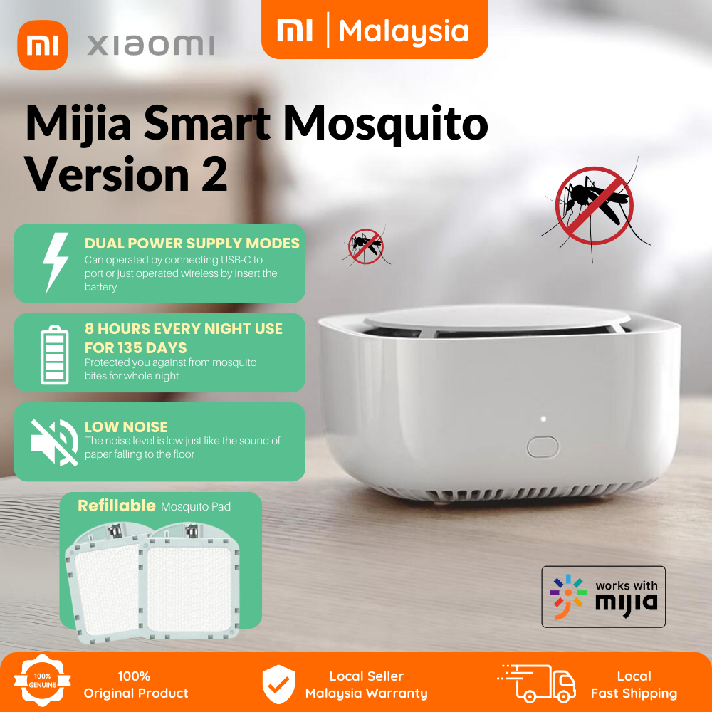 Xiaomi Mijia Smart Mosquito Repellent 2 with Refillable Mosquito Pad ...