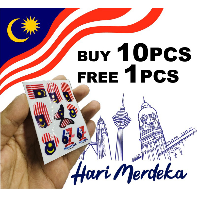 STICKER MUKA KANAK-KANAK MERDEKA 2024 HARGA BORONG | Shopee Malaysia
