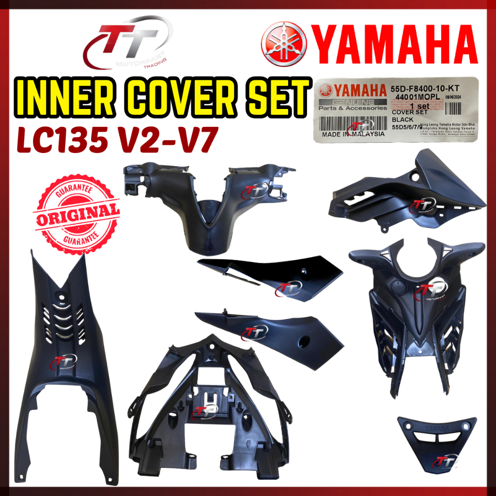 135LC LC135 V2-V7 5S SPEED LC 135 Inner Set Part Hitam Coverset Cover ...