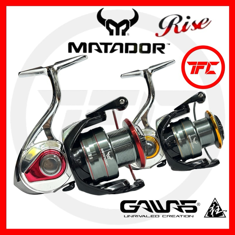 GAWAS Matador Rise SW Spinning Reel Metal Body Saltwater Fishing Red ...