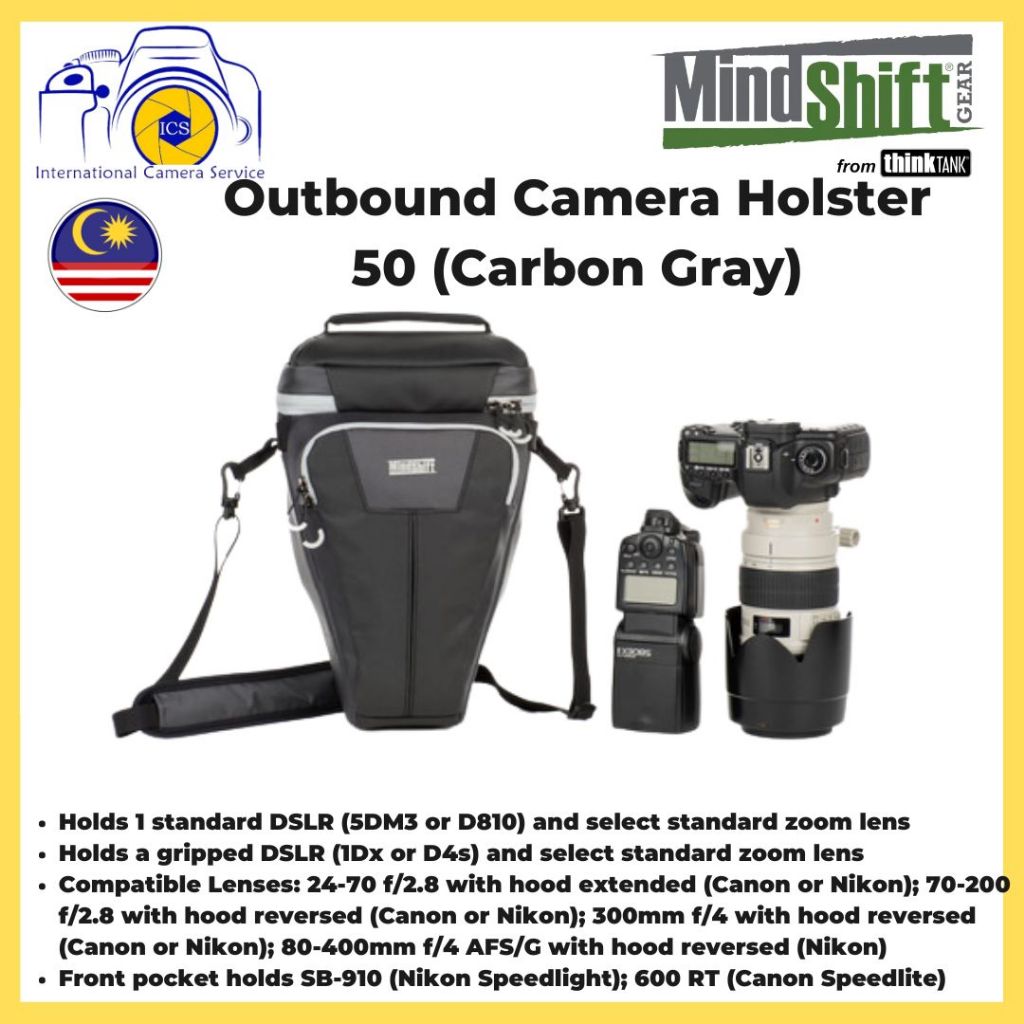 MindShift Gear Outbound 50 Camera Holster (Carbon Gray) | Shopee Malaysia