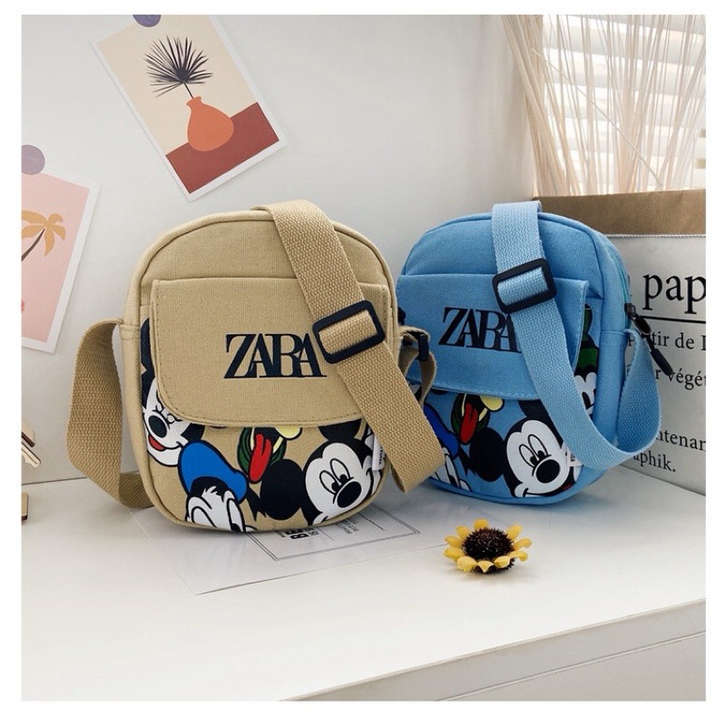 New Zara Disney Mickey Mouse Beg Hand Bag Small Cute Unisex | Shopee ...