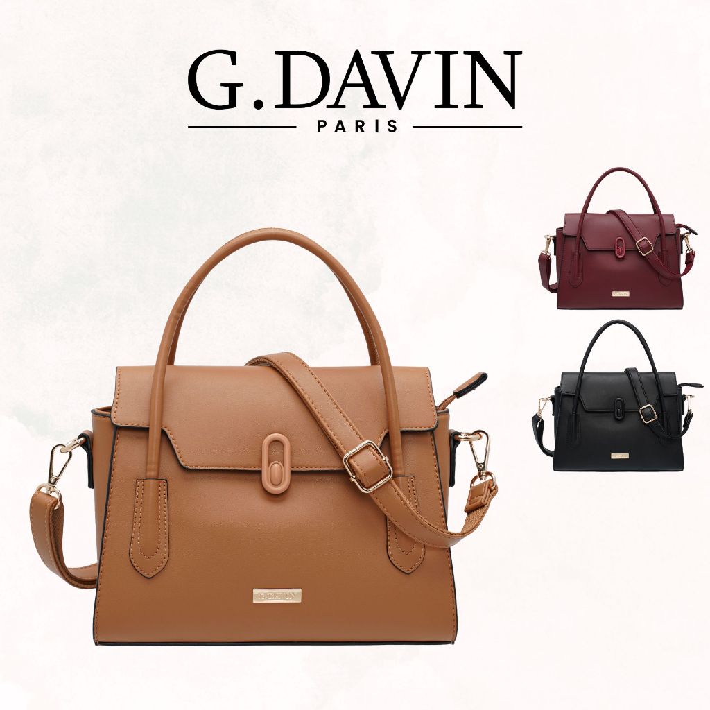 G.Davin Ladies Tote with Front Flap Cover 2601001-230 | Shopee Malaysia