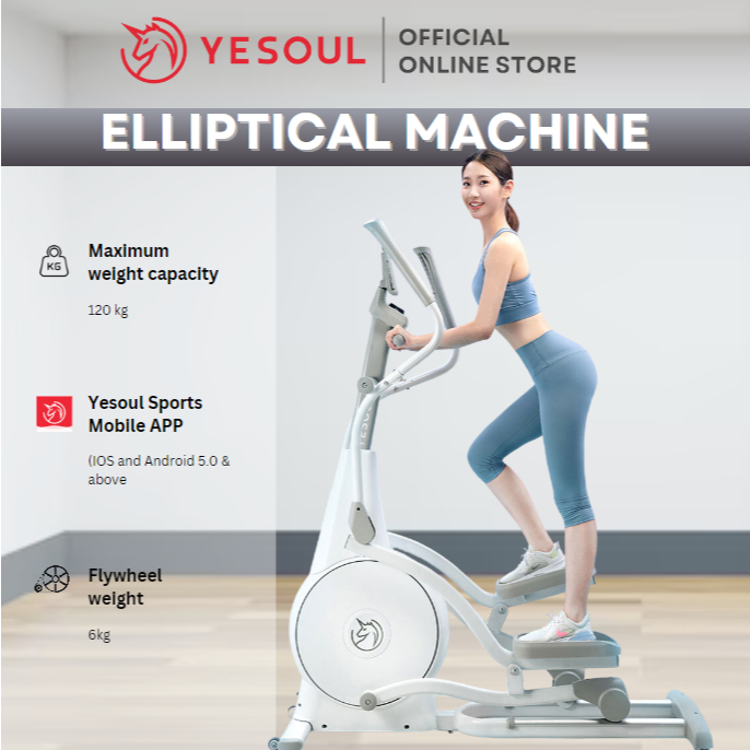 Yesoul Elliptical Trainer E30 / E30S Resistensi Magnetik Revolusioner | Shopee Malaysia