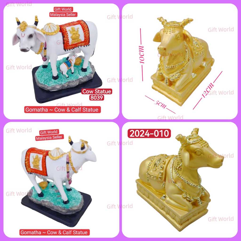 COW & CALF PREMIUM STATUE GOMATHA ** MALAYSIA READY STOCK SHIP FROM (KL ...