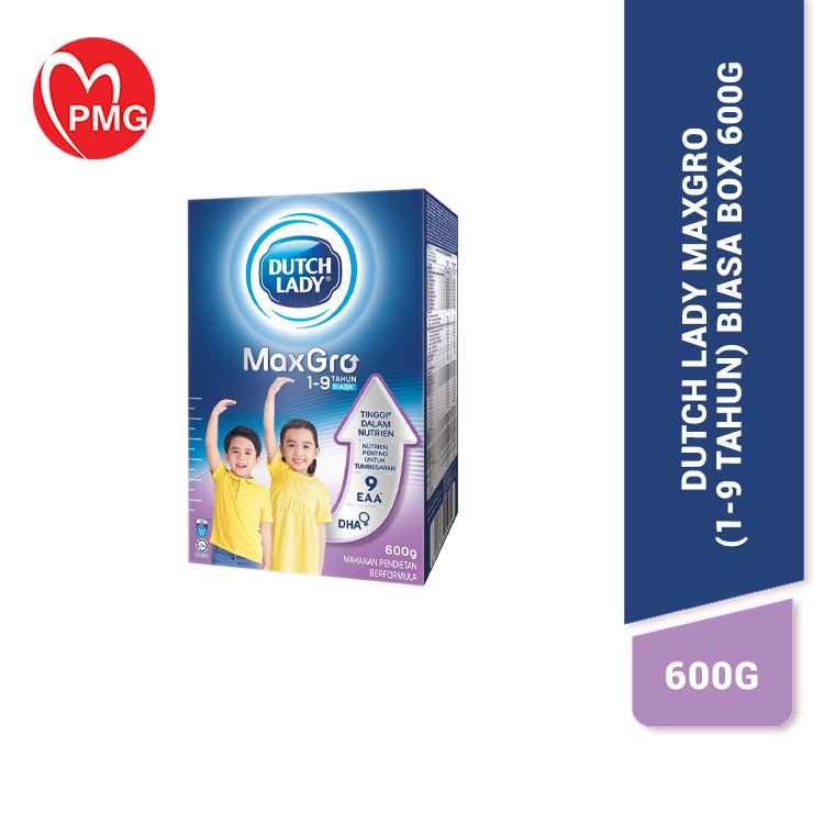 [PMG PHARMACY] Dutch Lady Maxgro (1-9 Tahun) Biasa Box 600g | Shopee ...