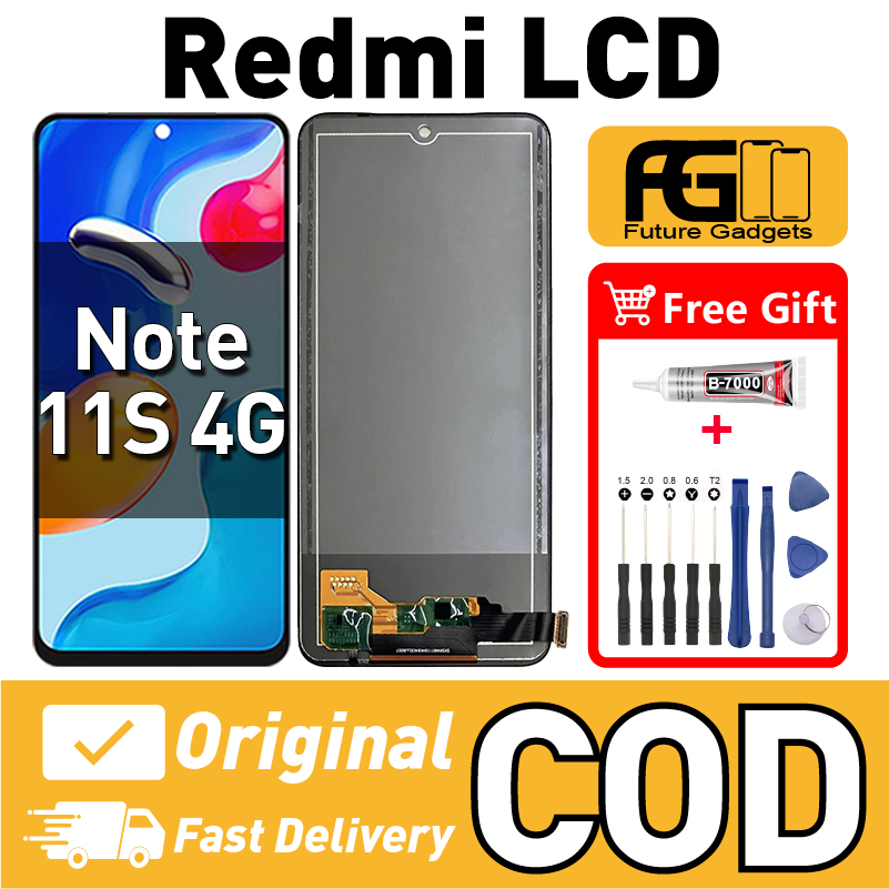 LCD redmi Note 11S 4G Compatible For ORIGINAL LCD Skrin Touch Screen Replacement | Shopee Malaysia