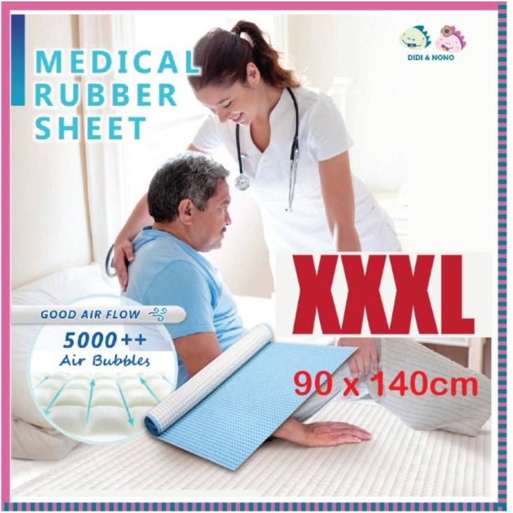 Medical Rubber Sheet Plain Colour for Hospital Bed Alas Getah Orang ...
