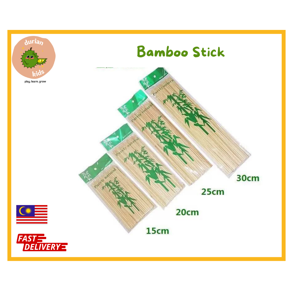 DIY Bamboo Stick Lidi bunga telur/ satay cucuk/ lidi satay/ BBQ stick ...