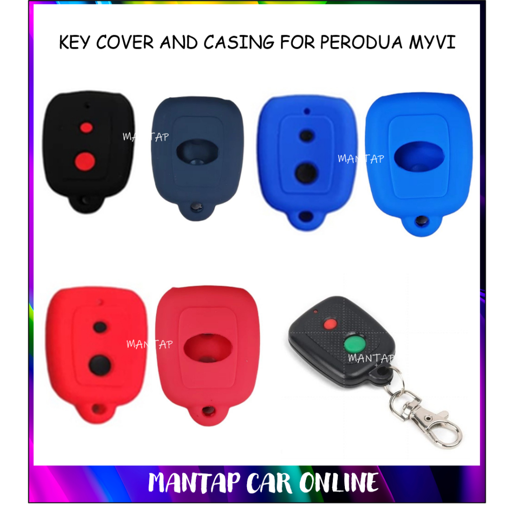 Perodua Remote Control Duplicator Silicon Leather Key Cover Myvi Kancil ...