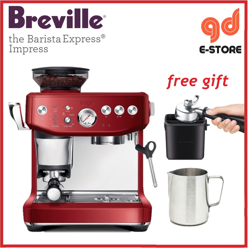 Breville BES876 Barista Express Impress Espresso Coffee Machine with ...