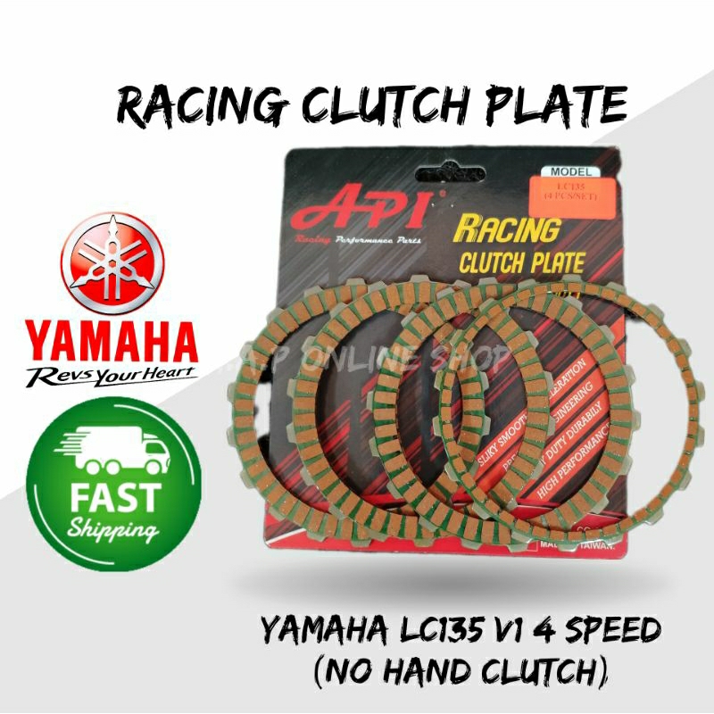 Yamaha LC135 V1 4 Speed No Hand Clutch Plate Racing Clutch Disc Plate 100% Original API 🔥Fast ...