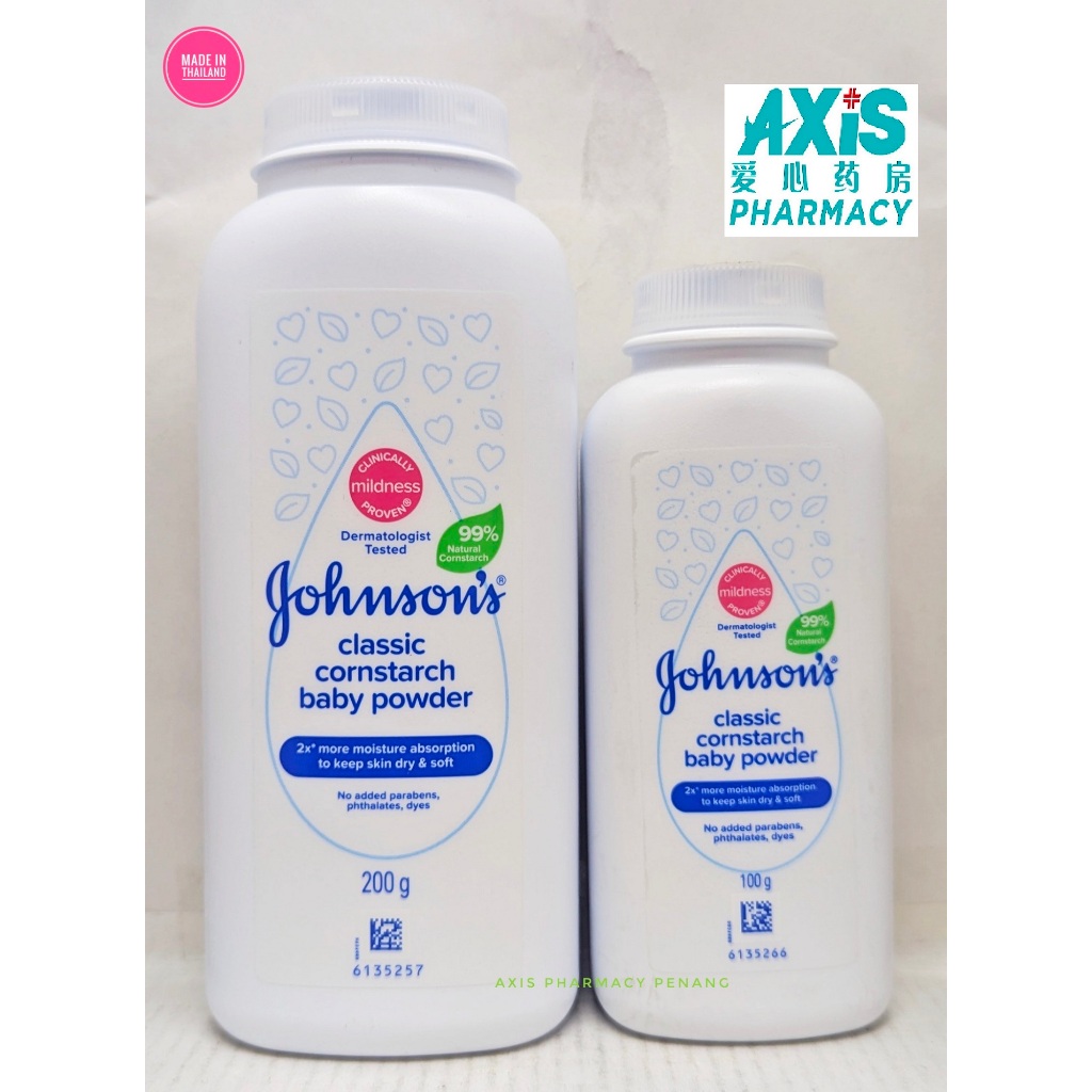 JOHNSON'S CLASSIC CORNSTARCH BABY POWDER | Shopee Malaysia