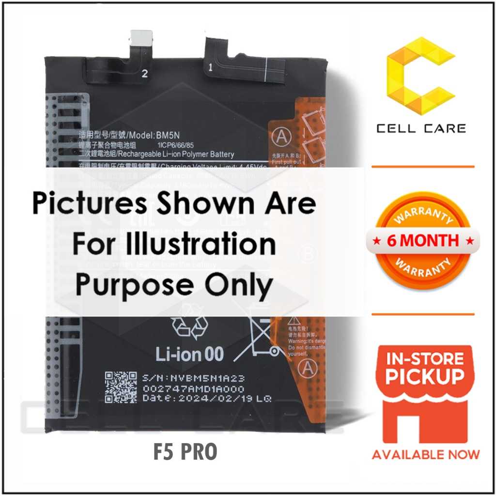 Battery BM5N For Poco F5 Pro (5160 mAh) | Shopee Malaysia