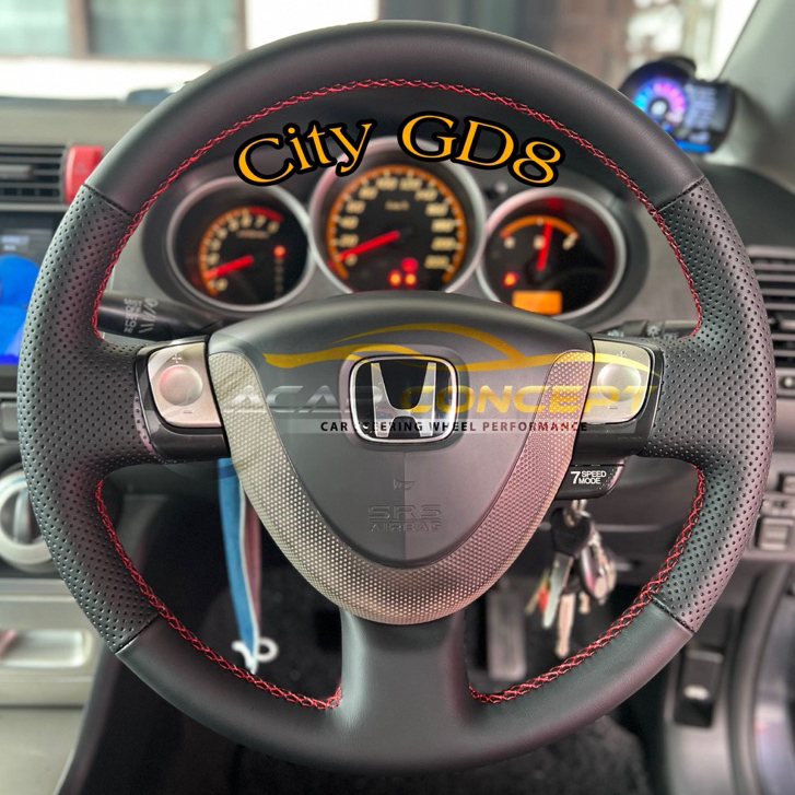 Honda City GD8 Cover Steering Wheel Wrap Original Cutting Leather ...