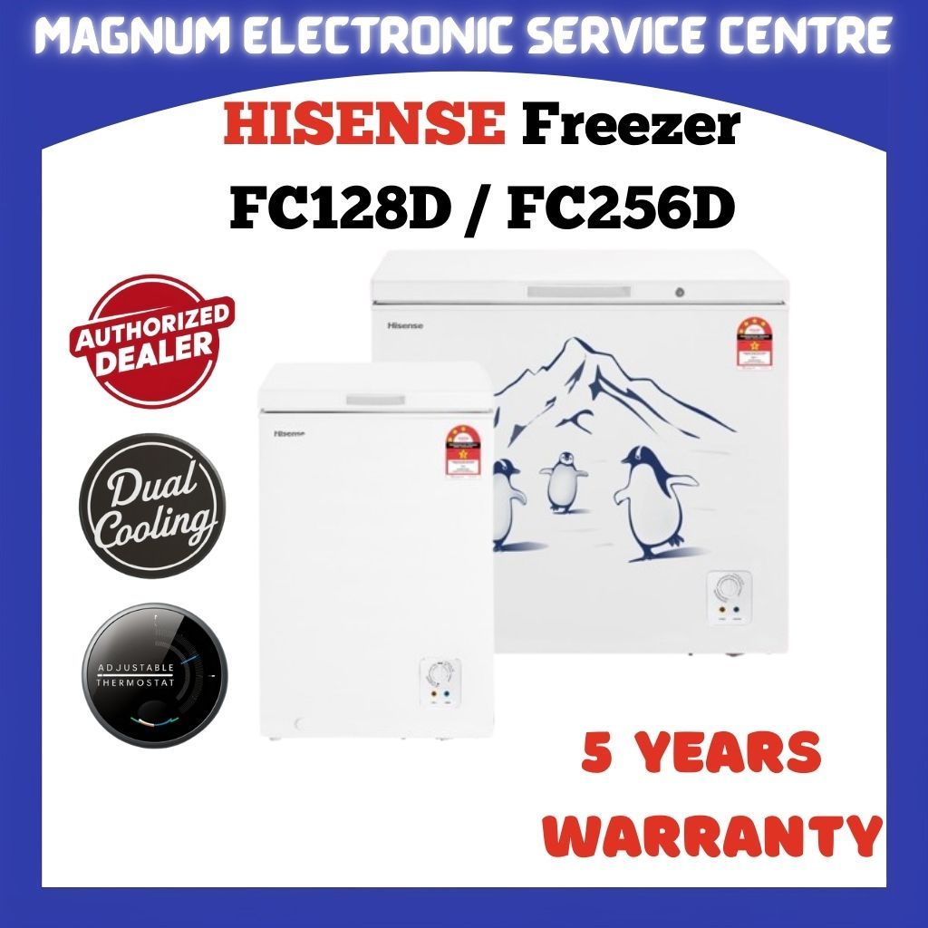 Hisense 128L / 248L Chest Freezer FC128D / FC256D 8 in 1 function , 3D ...