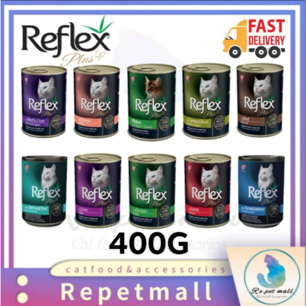 Reflex Plus Wet Food Can for Cats 400gm / Makanan Basah Kucing Reflex ...