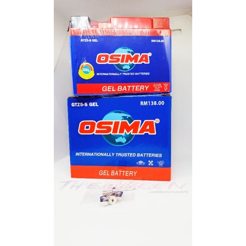 OSIMA BATTERY GEL GTZ5-S EX5 [BATERI KERING]HONDA EX5/EX5DREAM | Shopee ...