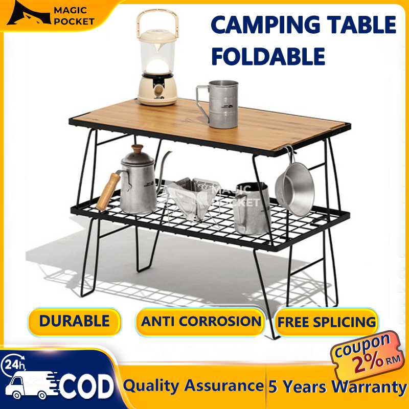 【5 Years Warranty】Meja Camping Meja Lipat Camping Table Meja Camping ...