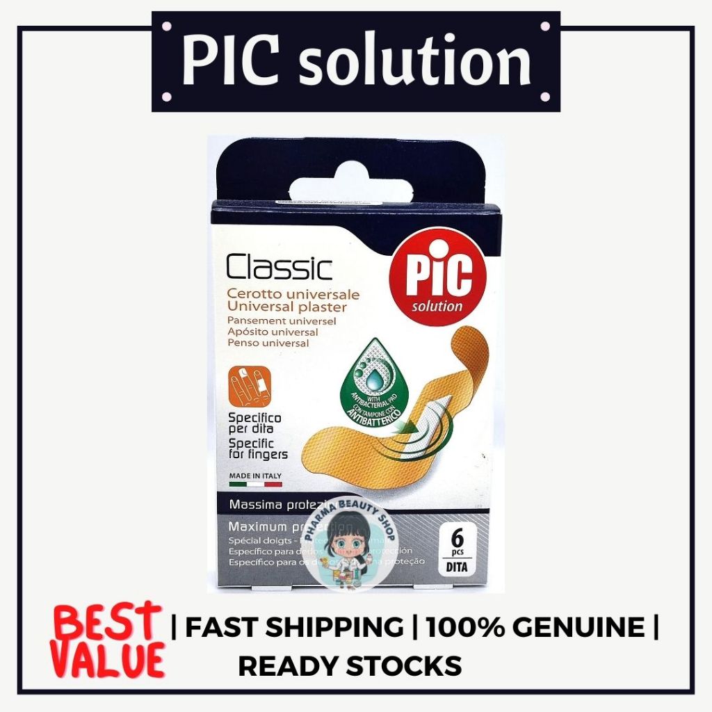 PIC Solution Classic 6pcs (Plasters Specific for FINGERS/Plaster khusus ...