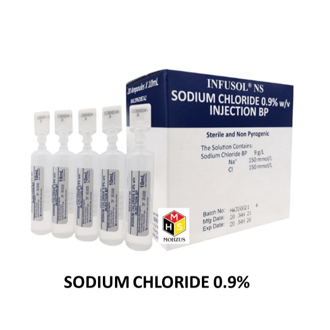 INFUSOL NORMAL SALINE SC 0.9% INJECTION BP 5ML X 20S | Shopee Malaysia