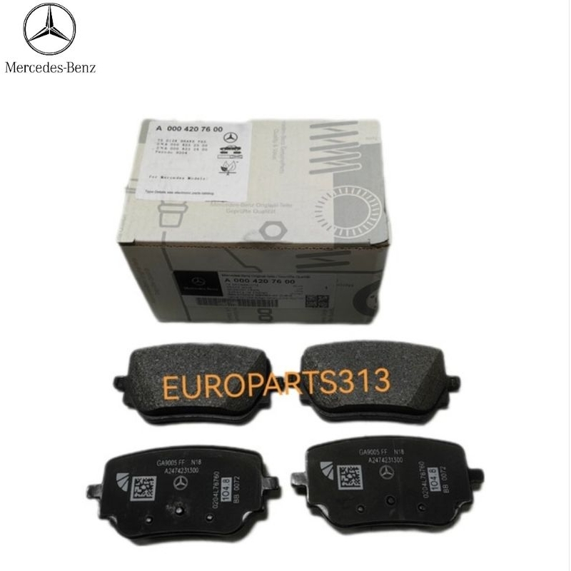 MERCEDES W118 CLA45 W177 A35 A45 W247 GLA45 BRAKE PAD REAR 0004207600 ...