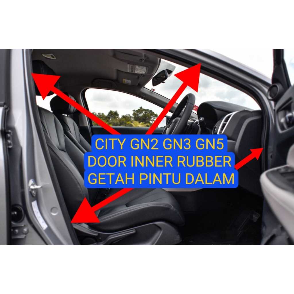 ORIGINAL HONDA CITY GN2 GN3 GN5 T00 2020> DOOR BODY RUBBER INNER DOOR SEAL GETAH PINTU BADAN ...