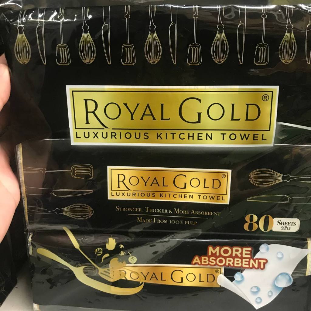 Royal Gold Luxurious Facial Tissue Thicker & Stronger 3 Ply (120 Sheets ...