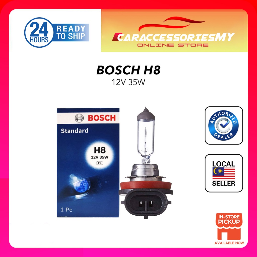 Original Bosch Bulb H8 12V 35W Headlights PGJ19-1 (1PCS) lampu kereta ...