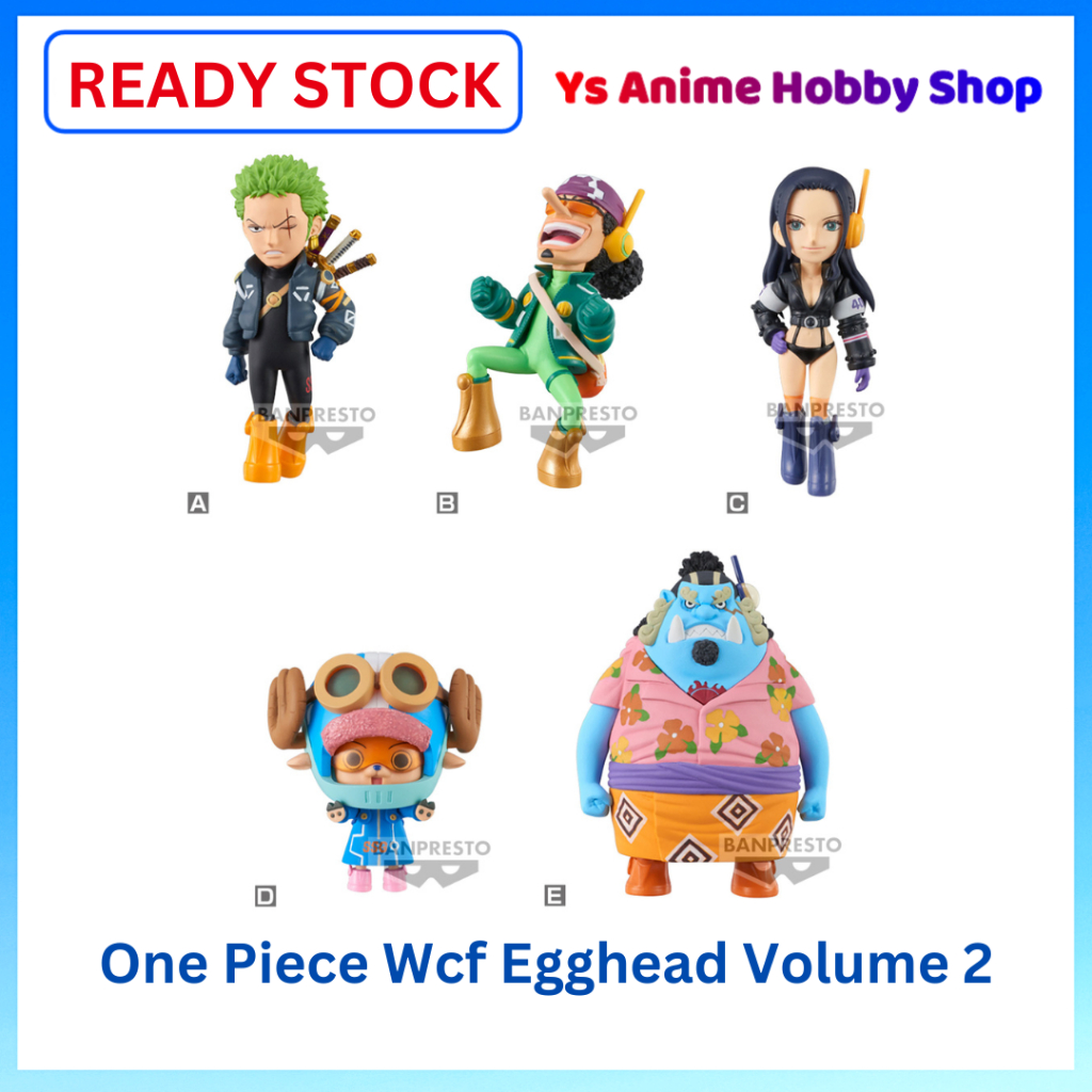 【Ready Stock】Banpresto One Piece WCF Egghead wcf Volume 2 Zoro Usopp Robin Chopper Jinbei figure ...