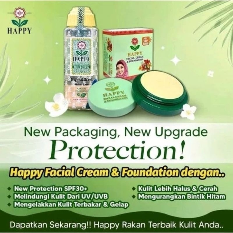 Ready stock!! Happy Skin Lotion 58ML & 100ML / Bedak Air / Bedak Sejuk ...