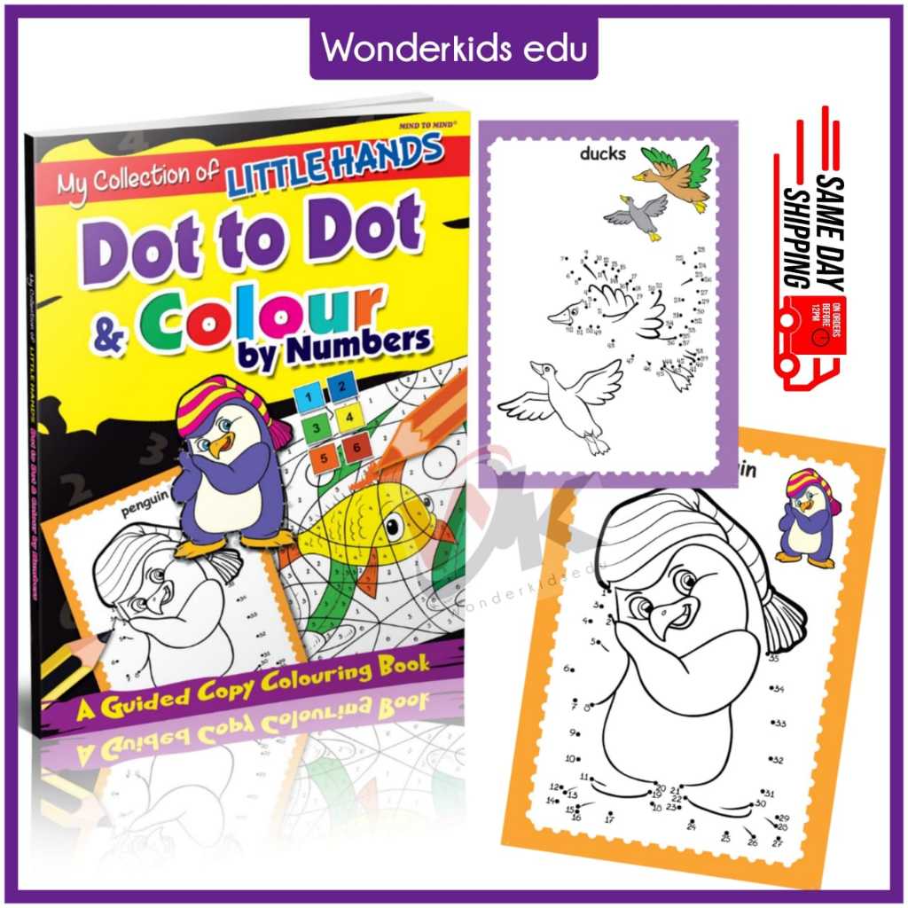 My Collection of Little Hands Dot to Dot & Colour by Numbers | Activity ...