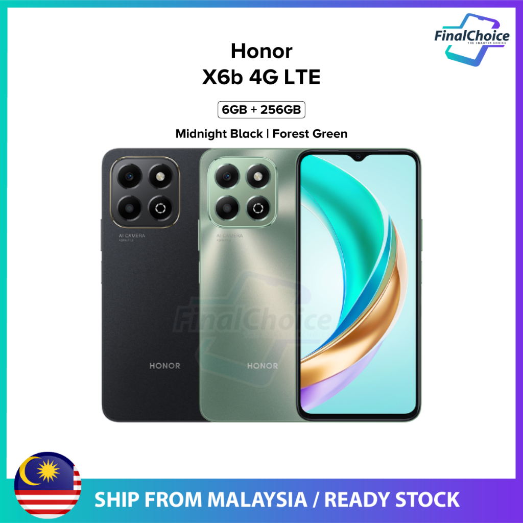 Honor X6b 4G LTE/JDY-LX2 (6GB+256GB) Original Honor Malaysia Warranty ...