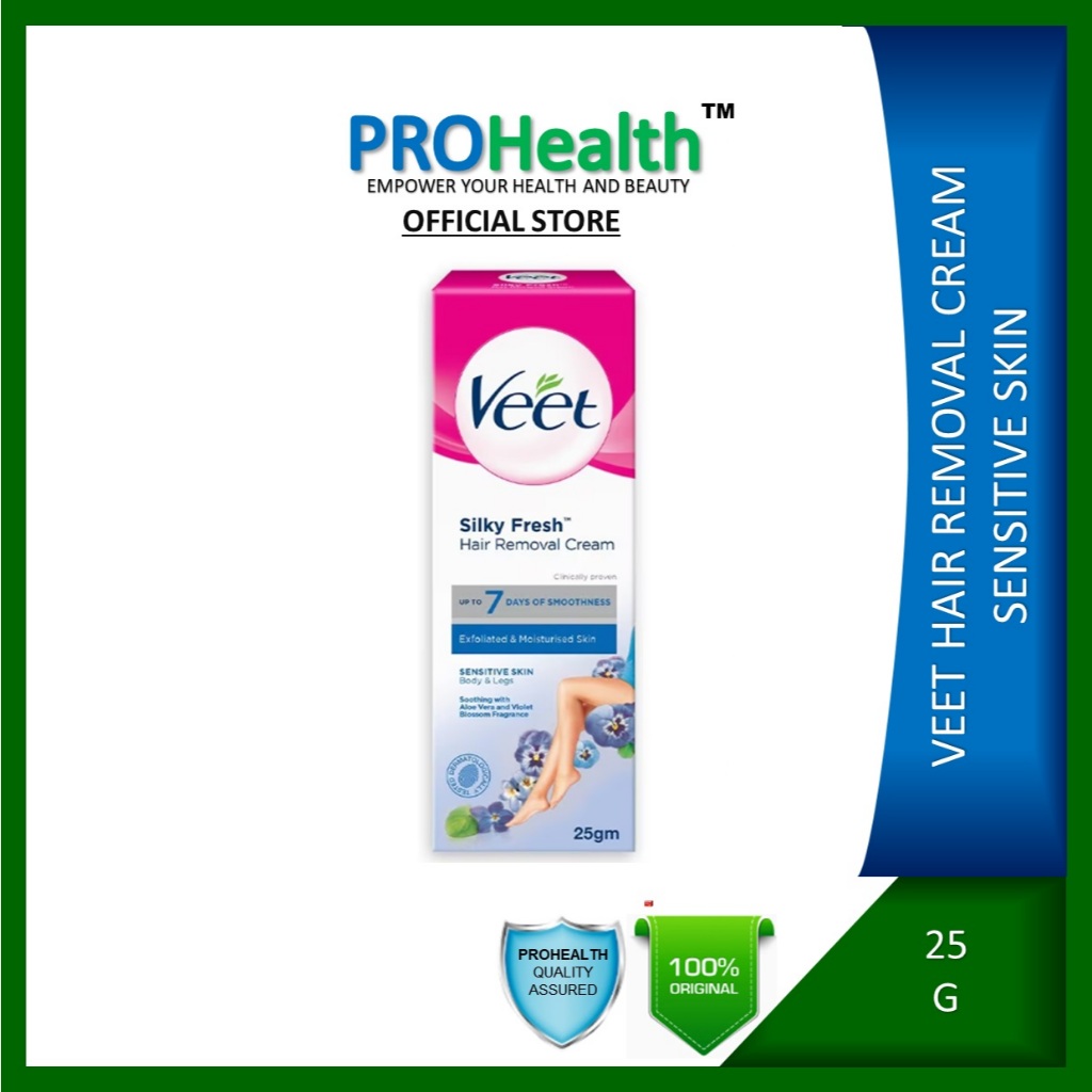 Veet (BLUE) Cream Sensitive Skin 25G expiry:11/2025 | Shopee Malaysia