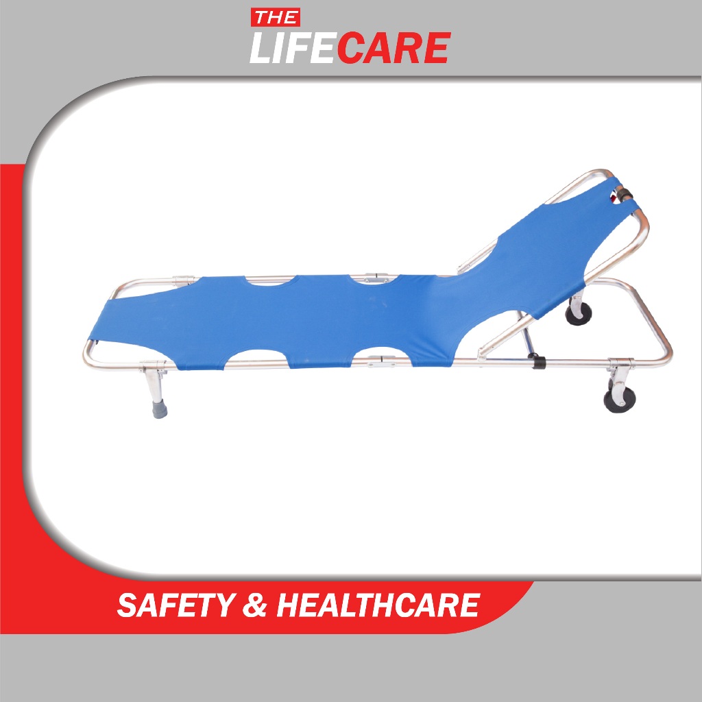 Emergency Folding Stretcher with Adjustable Backrest | Shopee Malaysia