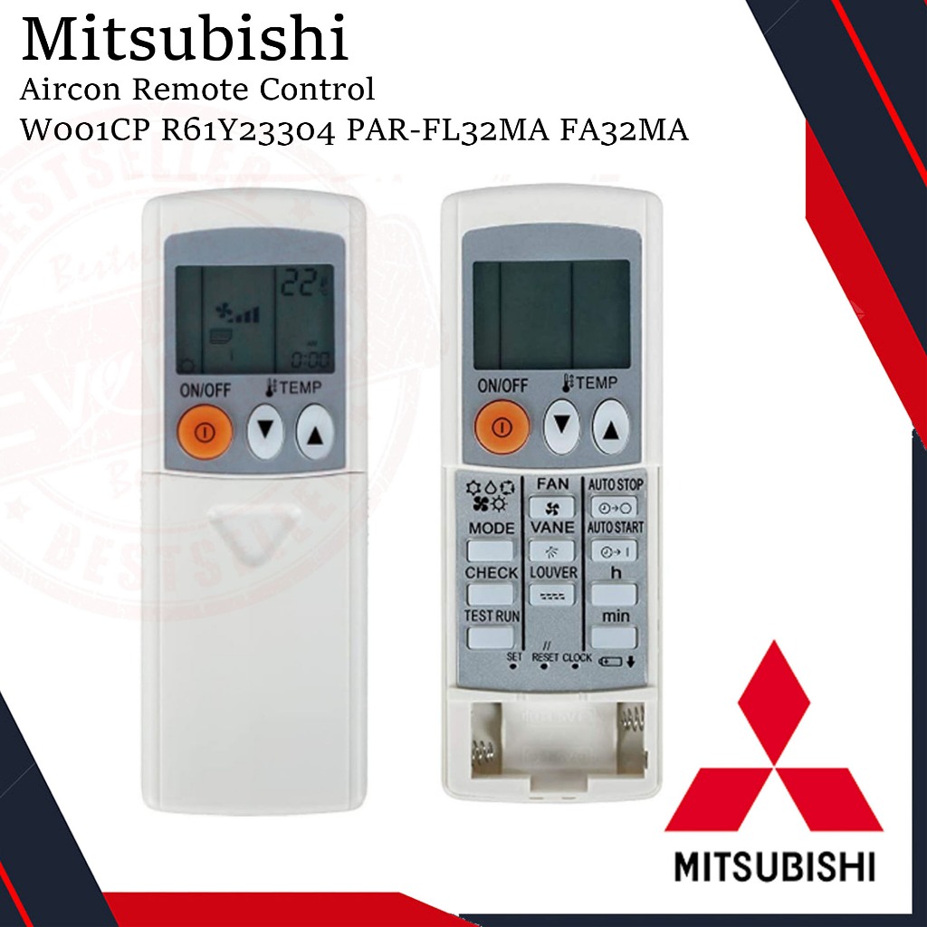 Mitsubishi Electric Central Duct Air Conditioning Remote Control W001CP ...