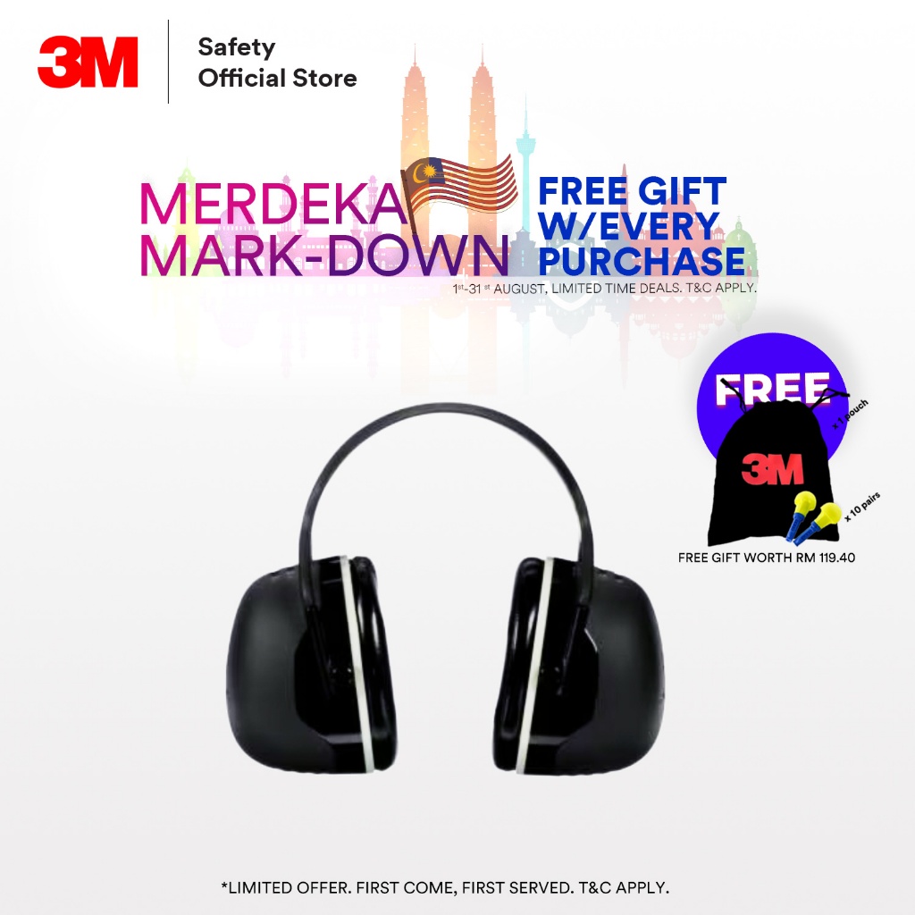 3M™ X5A Peltor X5 Series Over-The-Head Safety Earmuffs/Highest Single ...