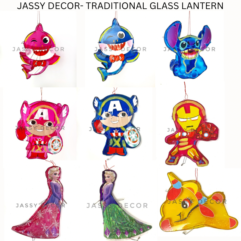 (Ready Stock)Mid Autumn Traditional Glass Lantern Deng Long Moon Cake ...