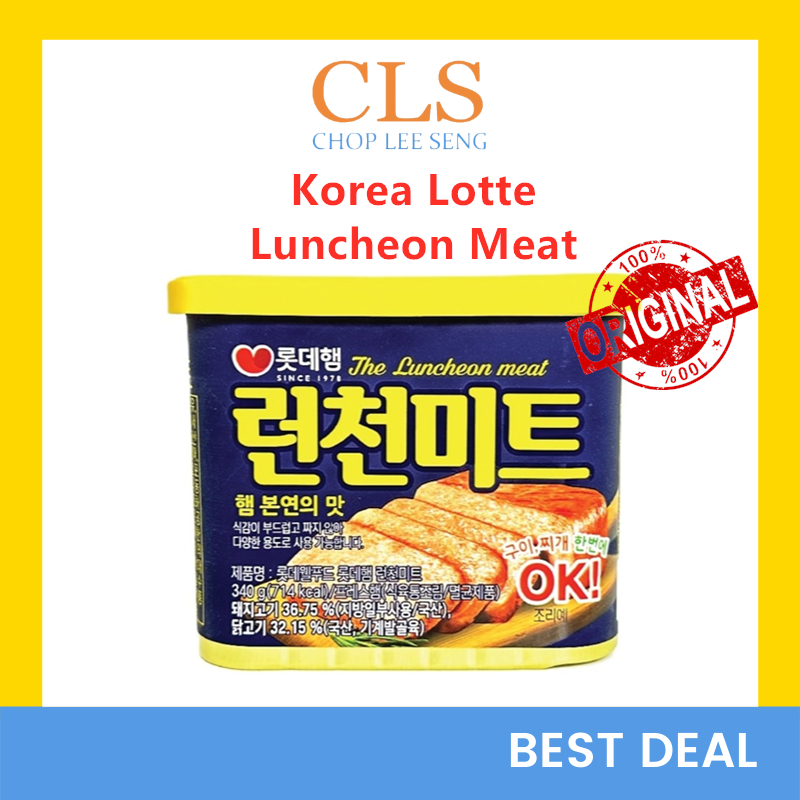 CLS Korea Lotte Luncheon Meat OK Luncheon Meat 韩国午餐肉 OK午餐肉 340g | Shopee Malaysia