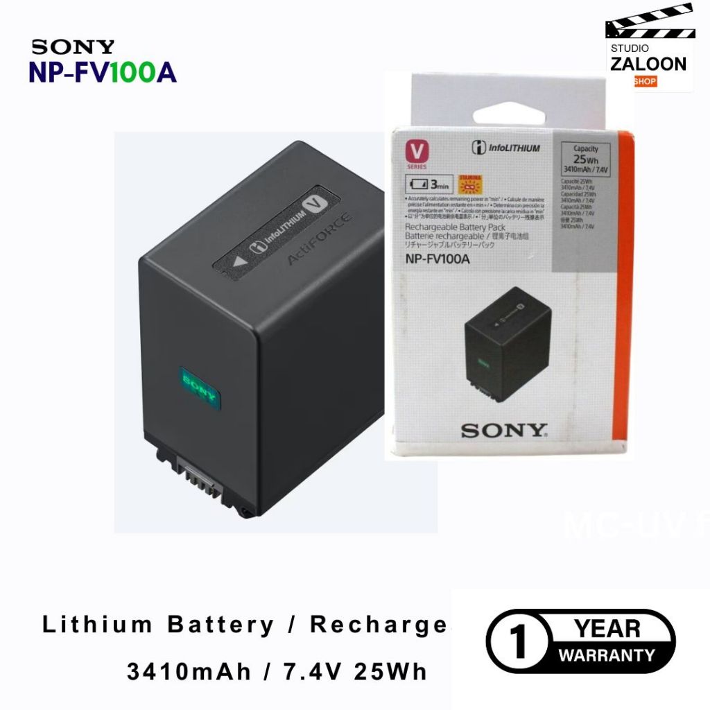 Sony NP FV100A V-Series Rechargeable Battery Pack (3410mAh, 6.8-8.4V) | Shopee Malaysia