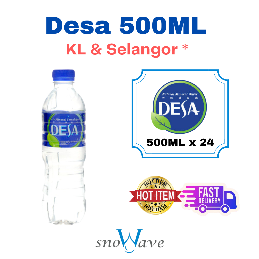Desa Natural Mineral Water 500ML 3-4 Ctn (Kotak) | Shopee Malaysia